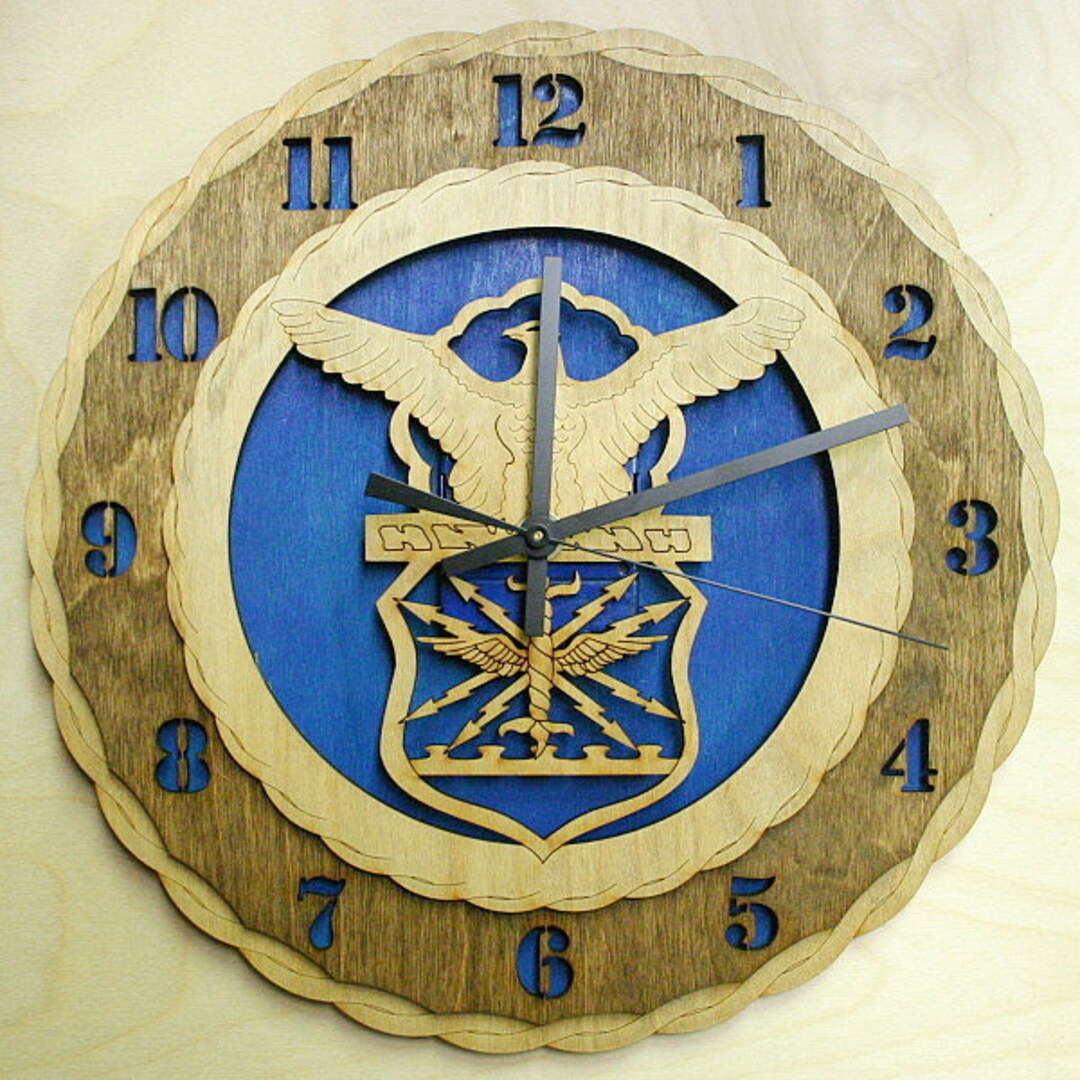 Custom 12" Traditional Air Force Wall Clock - Etsy