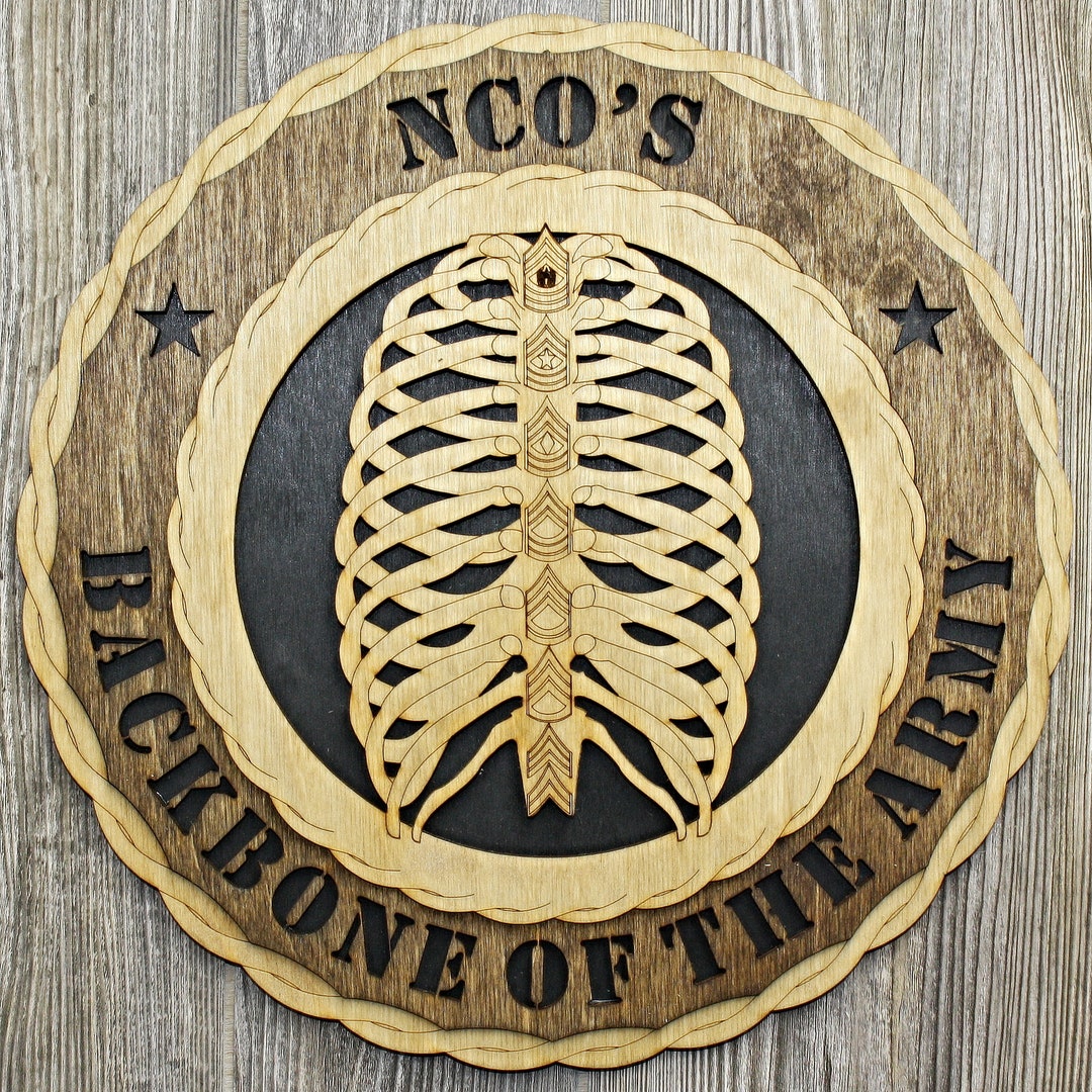 Nco's Backbone of the Army Wall Tribute - Etsy