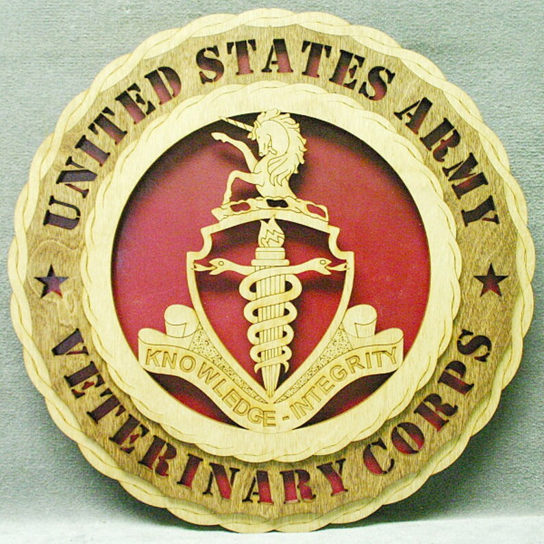 Custom 12 Wood US Army Veterinary Corps Wall Tribute - Etsy