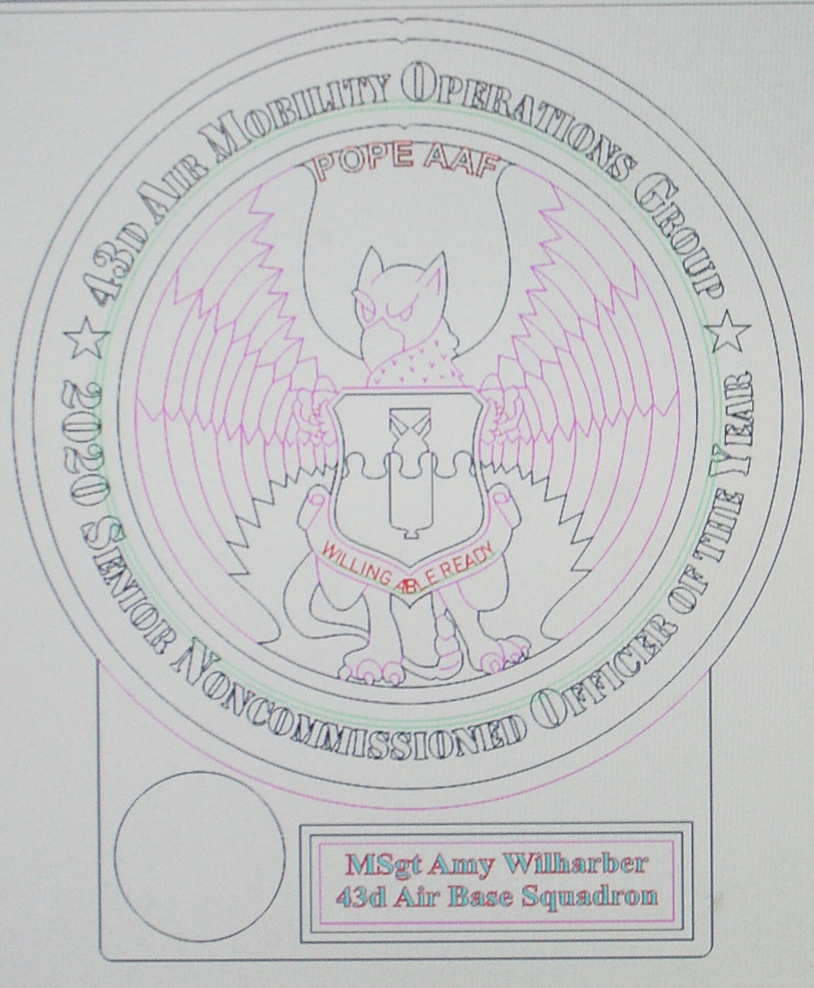 12 and 18 Air Force 43d Air Mobility Operations - Etsy
