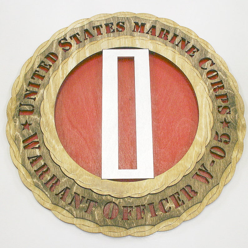 Marine Corps WO5 Warrant Officer Rank Wall Tribute - Etsy