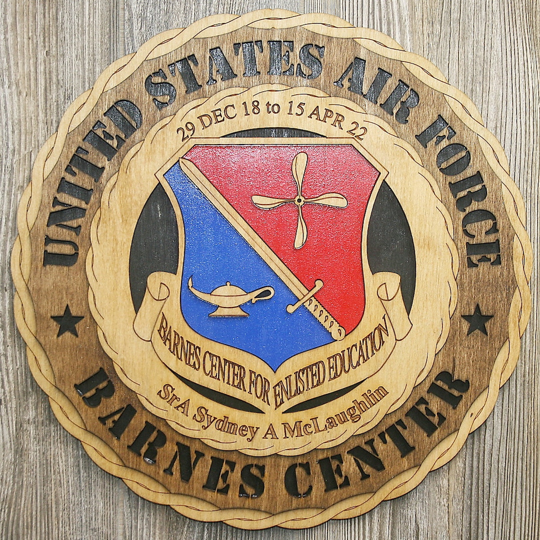 12" and 18" Air Force Barnes Center Wall Tribute - Etsy