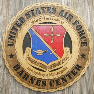 12" and 18" Air Force Barnes Center Wall Tribute - Etsy