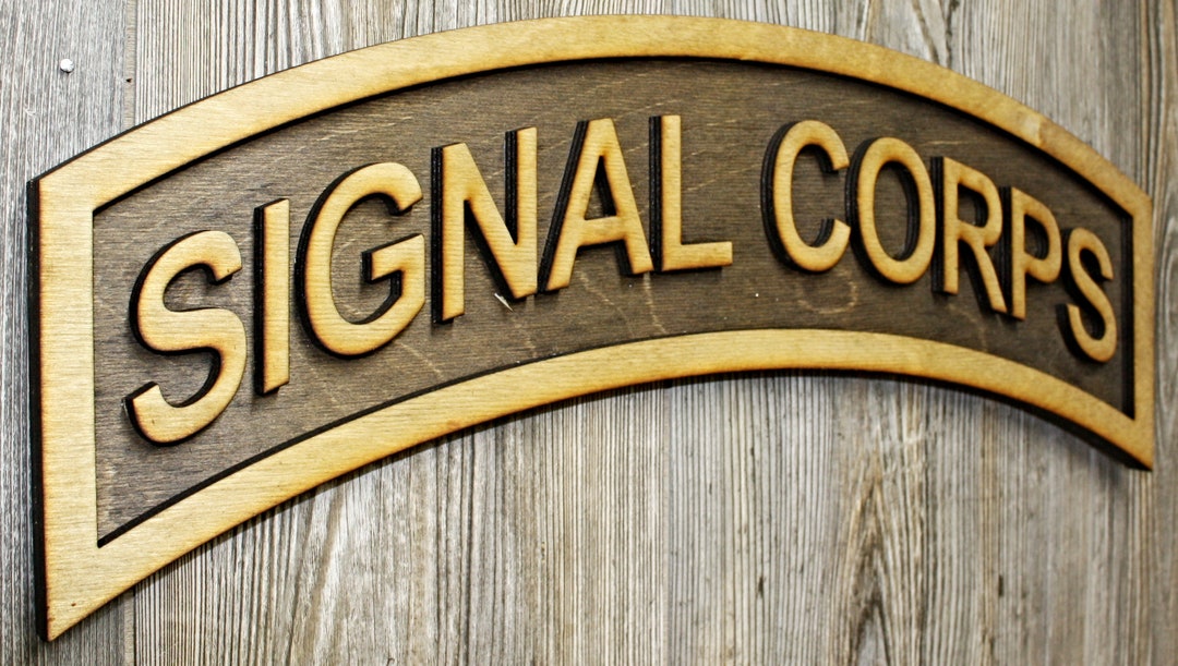 Large 18 Inch Signal Corps Tab - Etsy