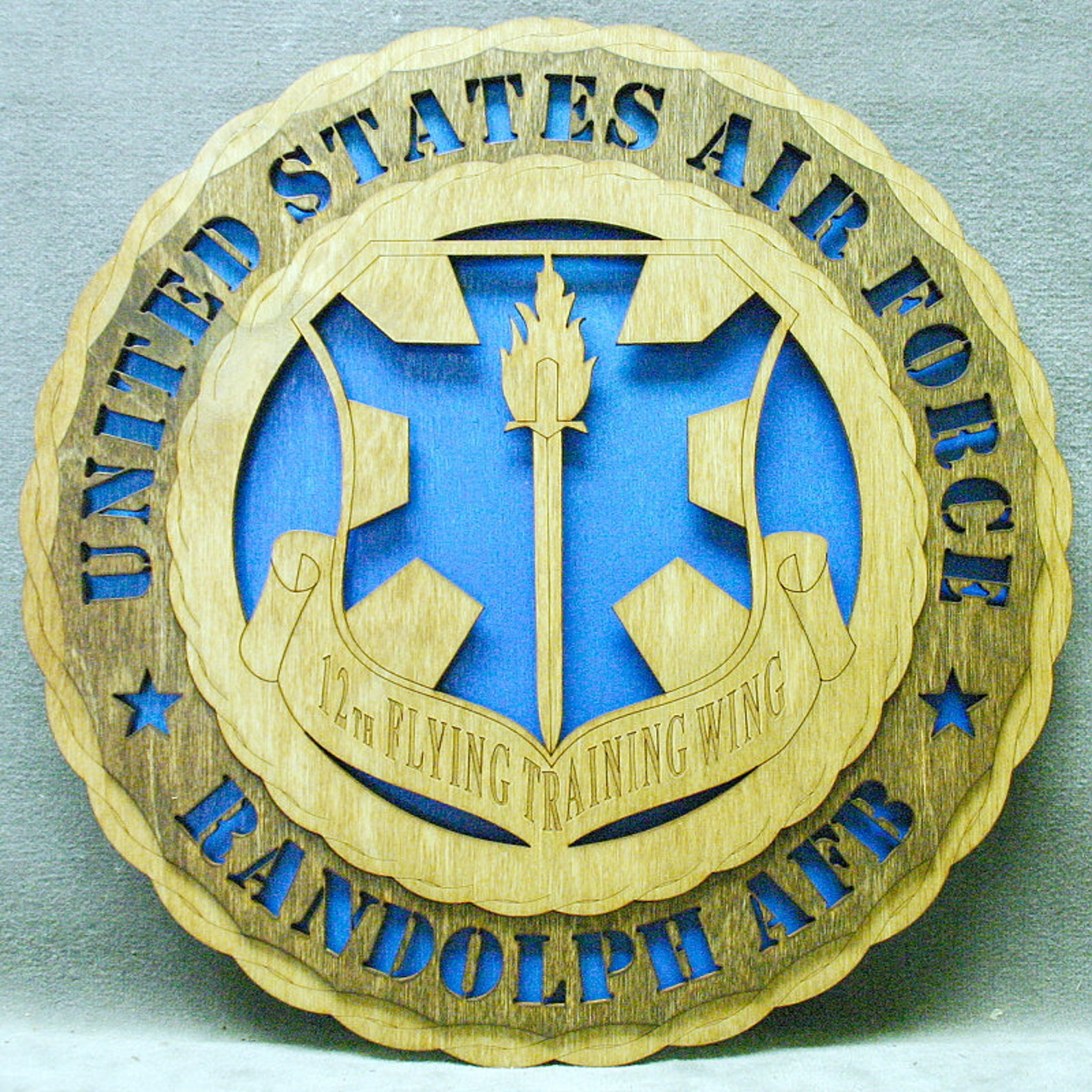 Custom 12 Wood US Air Force 12th Flying Training Wing | Etsy