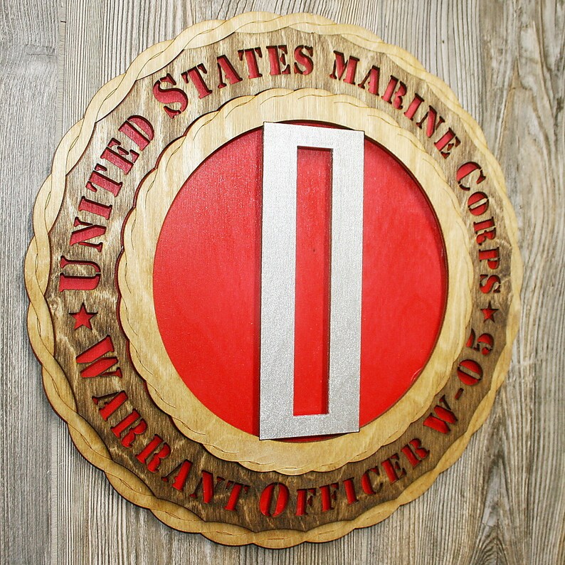 Marine Corps WO5 Warrant Officer Rank Wall Tribute - Etsy