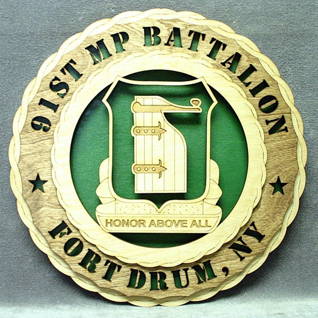 Custom 12" Wood US Army 91st MP Bn Wall Tribute - Free Shipping - Etsy