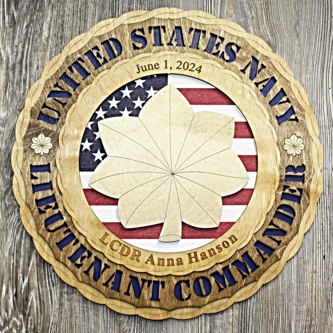 US Navy Lieutenant Commander Wall Tribute - Etsy