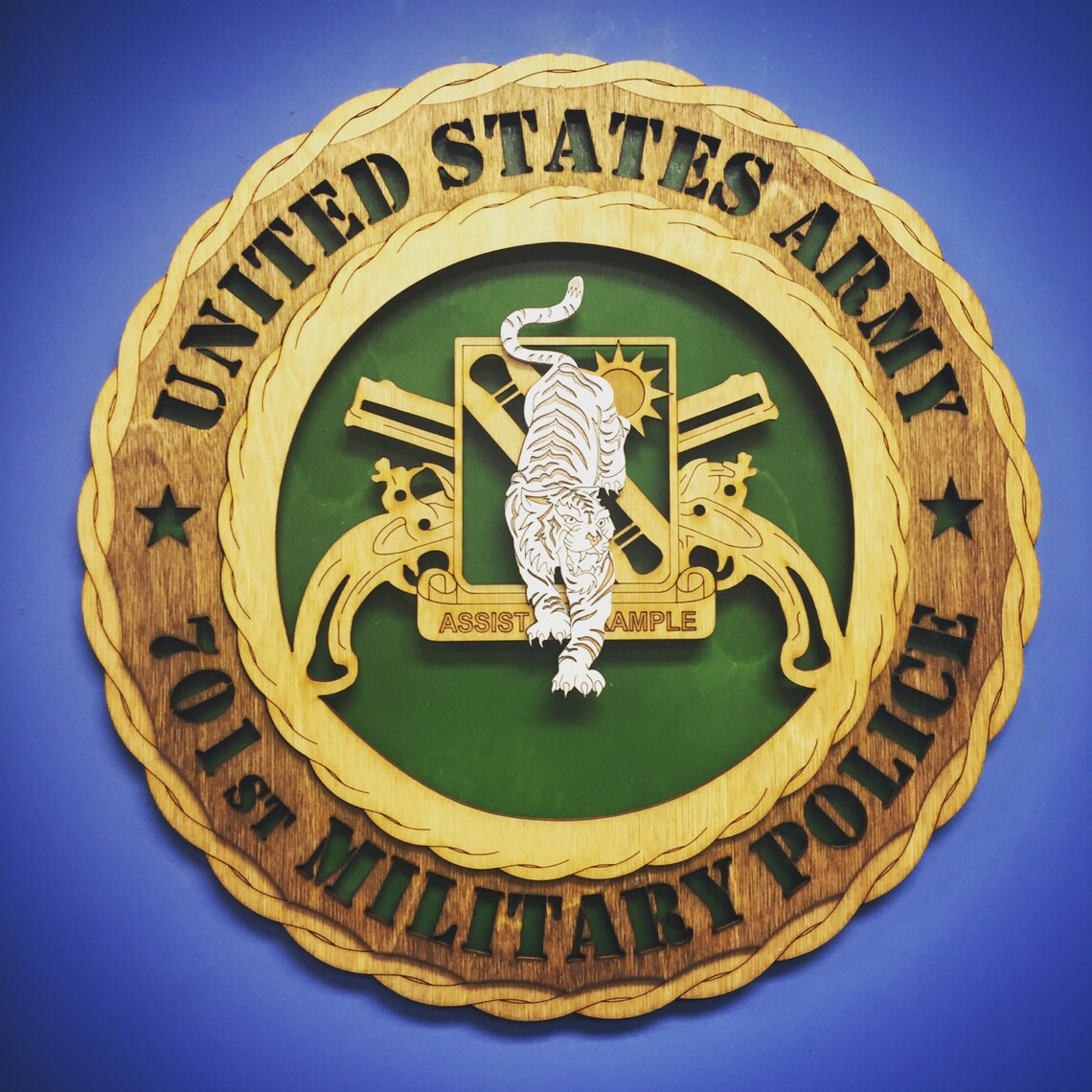 Custom 12 Wood US Army 701st Military Police Wall - Etsy