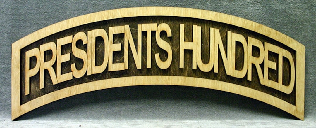 Large 18 Inch Presidents Hundred Tab - Etsy