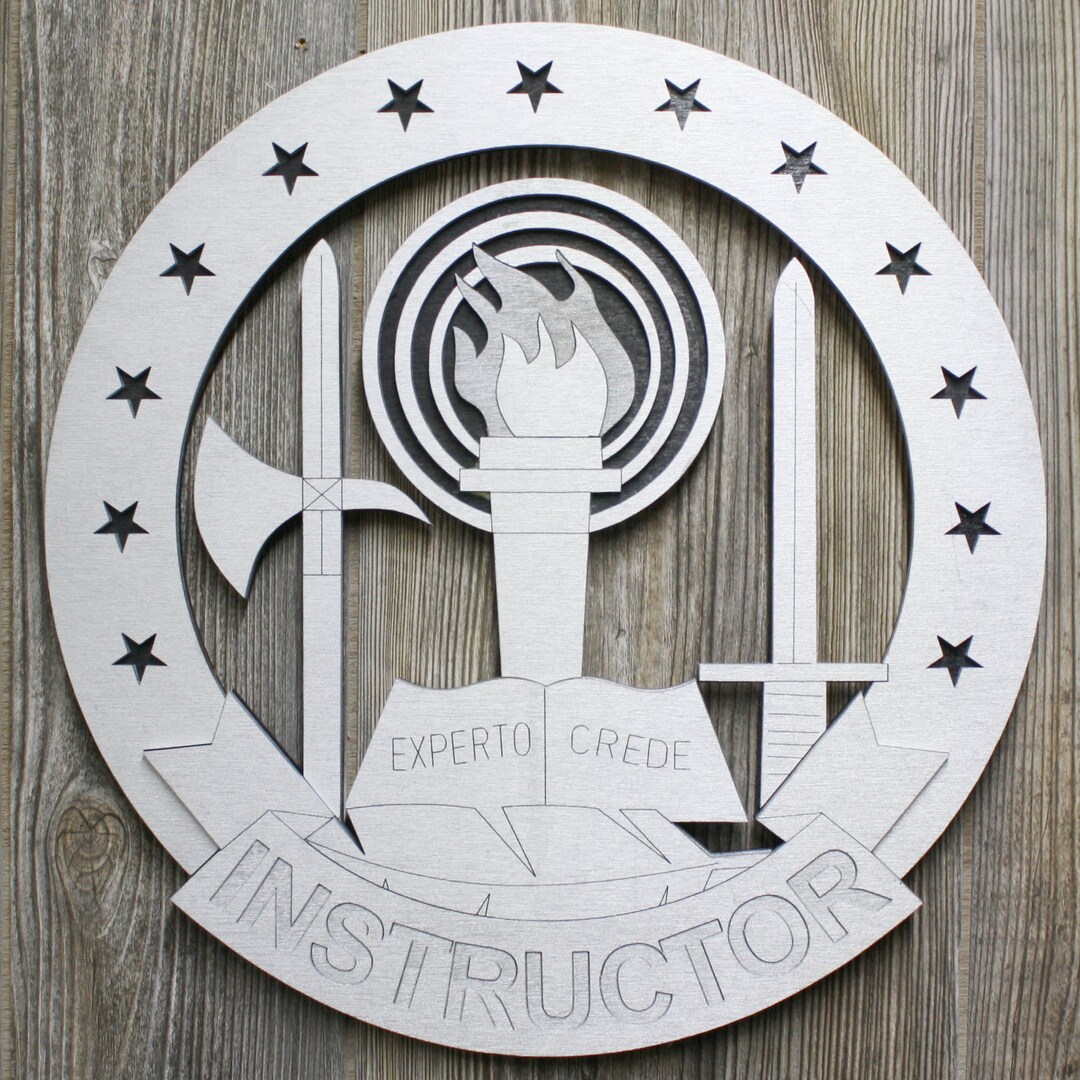 Instructor Badge Wall Tribute - Etsy