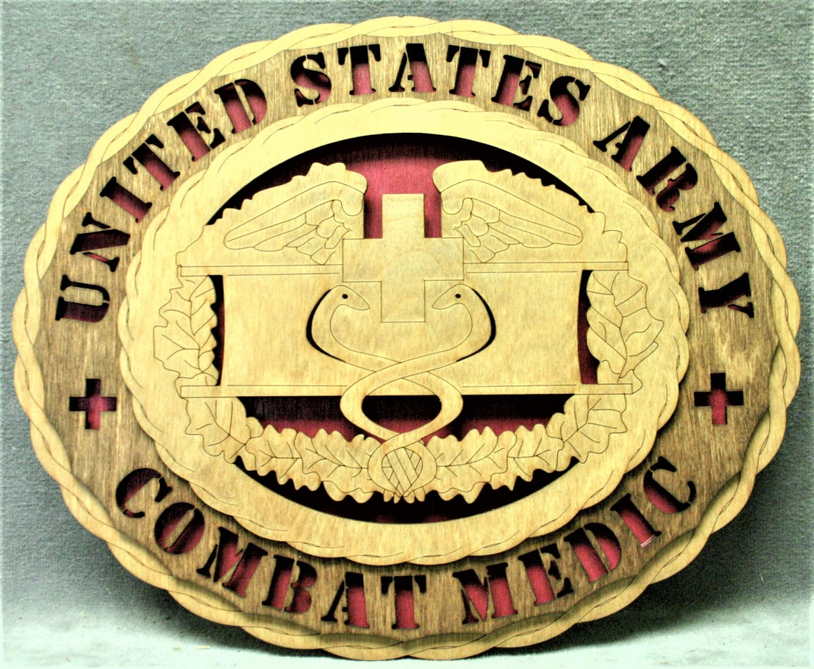 Custom 12 Army Combat Medic Wall Tribute FREE SHIPPING - Etsy