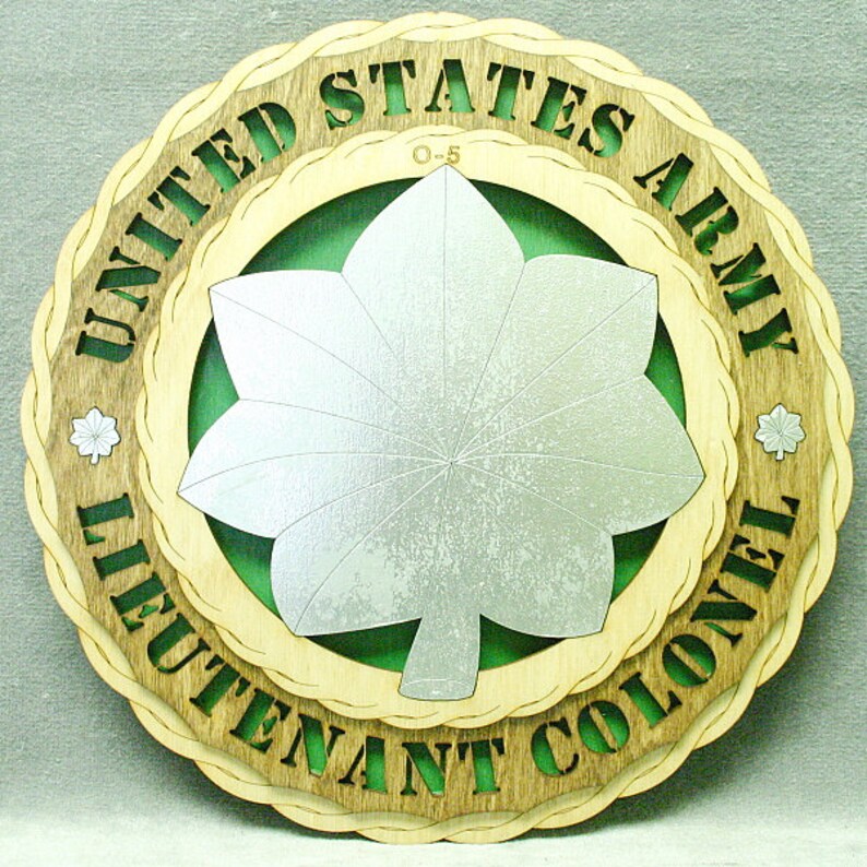 Custom 18 Wood US Army Lt Colonel Rank Wall Tribute Flag | Etsy