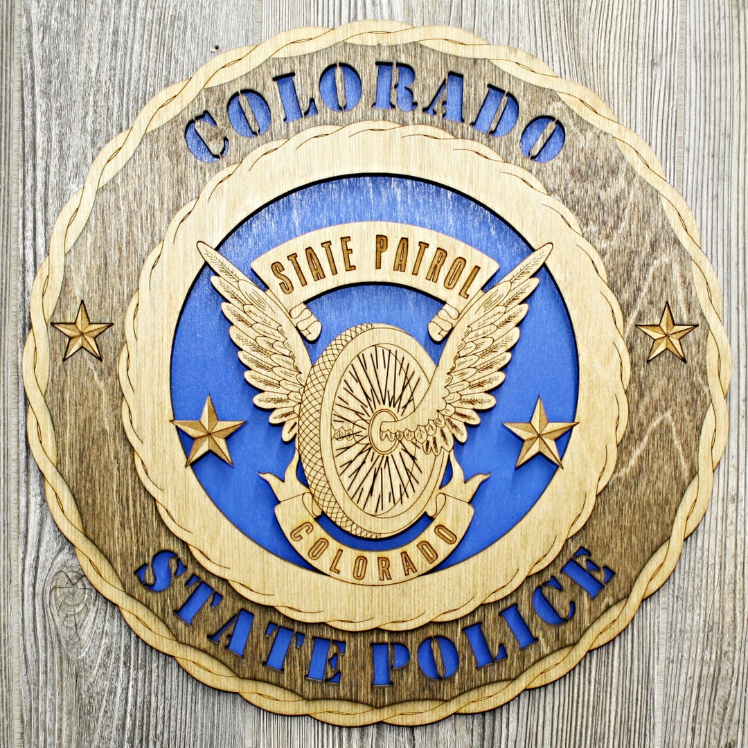Colorado State Police Wall Tribute - Etsy