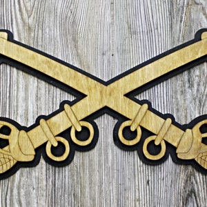 Cavalry Crossed Sabers Insignia - Etsy