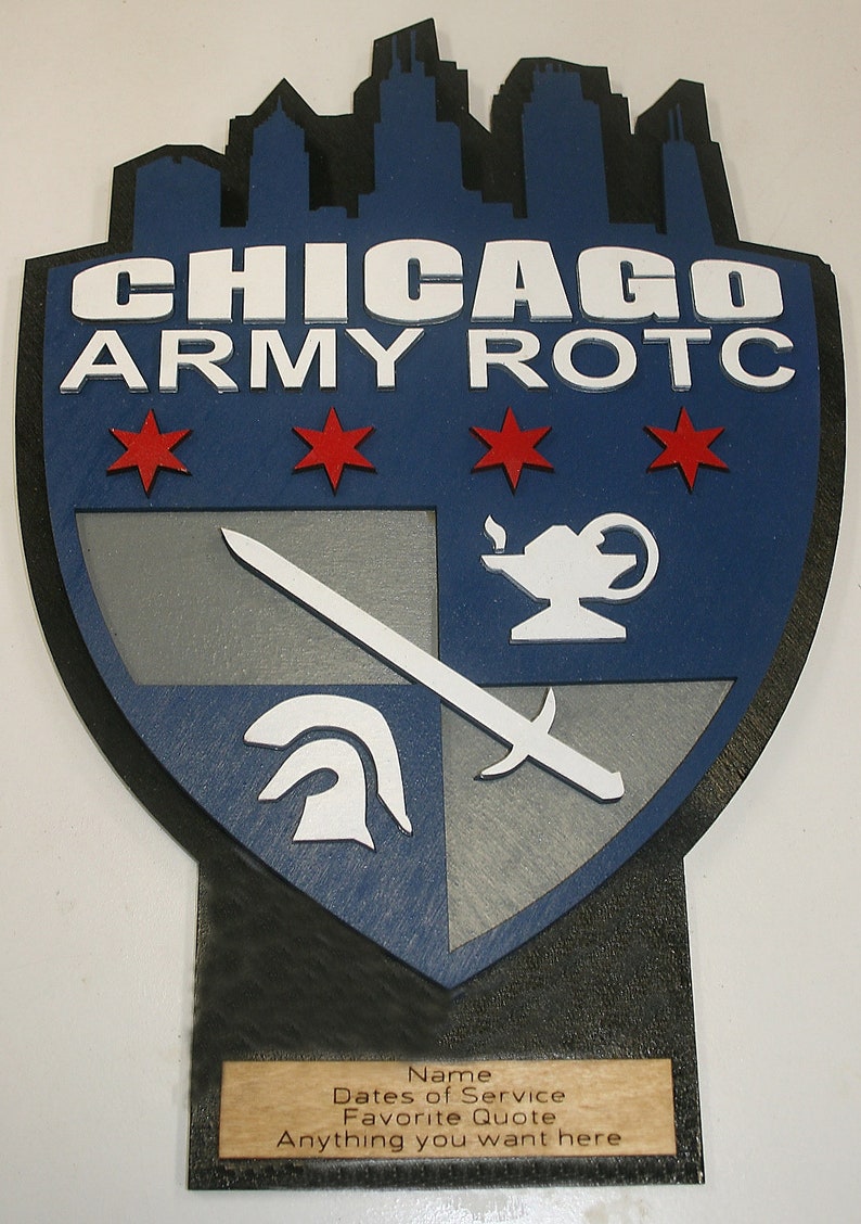 Chicago Army ROTC Full Color Wall Tribute - Etsy