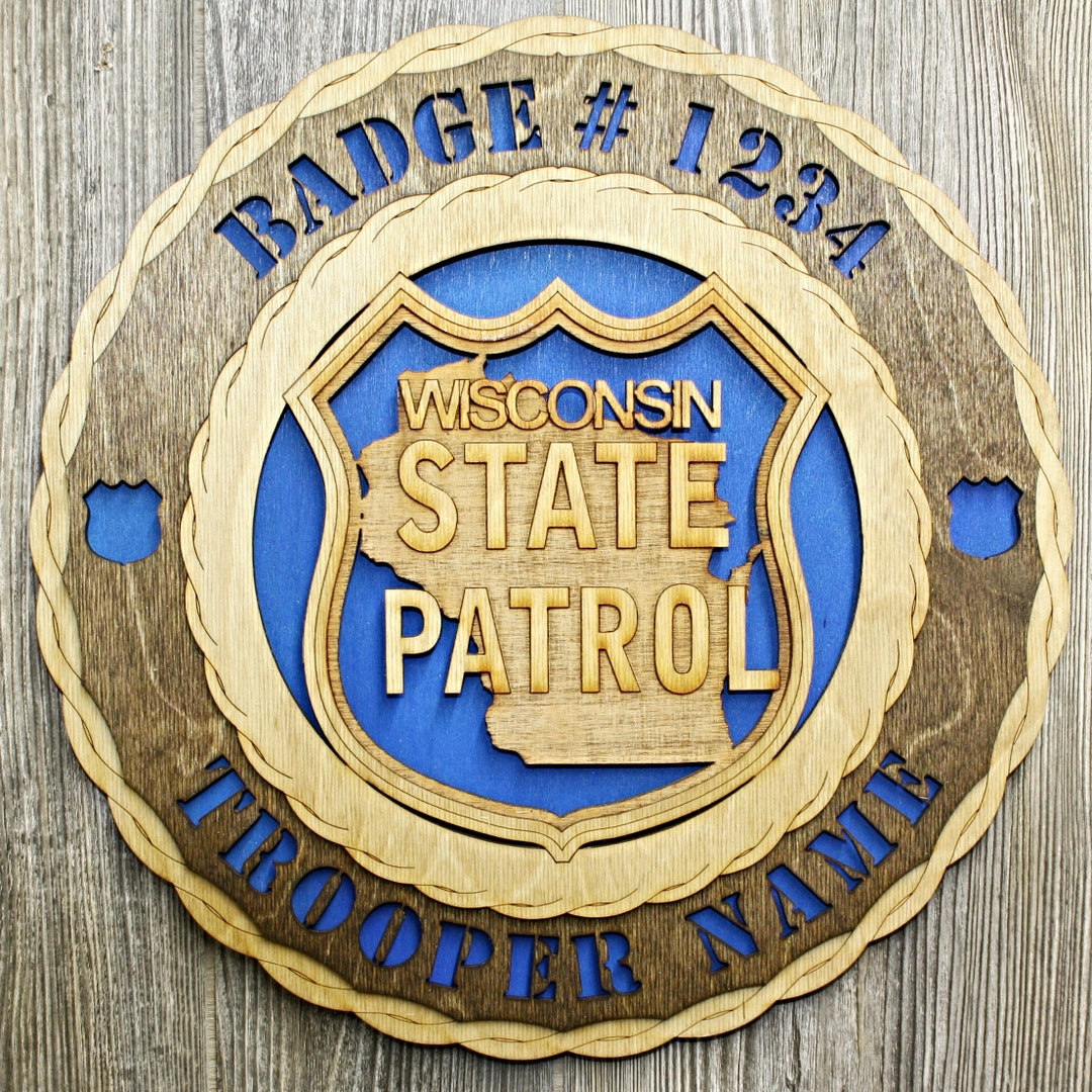 Wisconsin State Police Wall Tribute - All 50 State Trooper Plaques ...