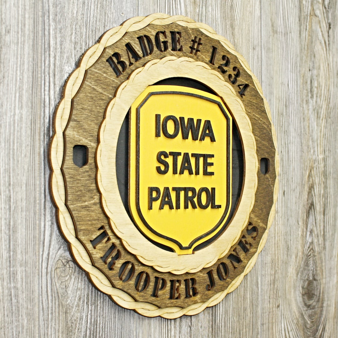 Iowa State Police Wall Tribute - Etsy