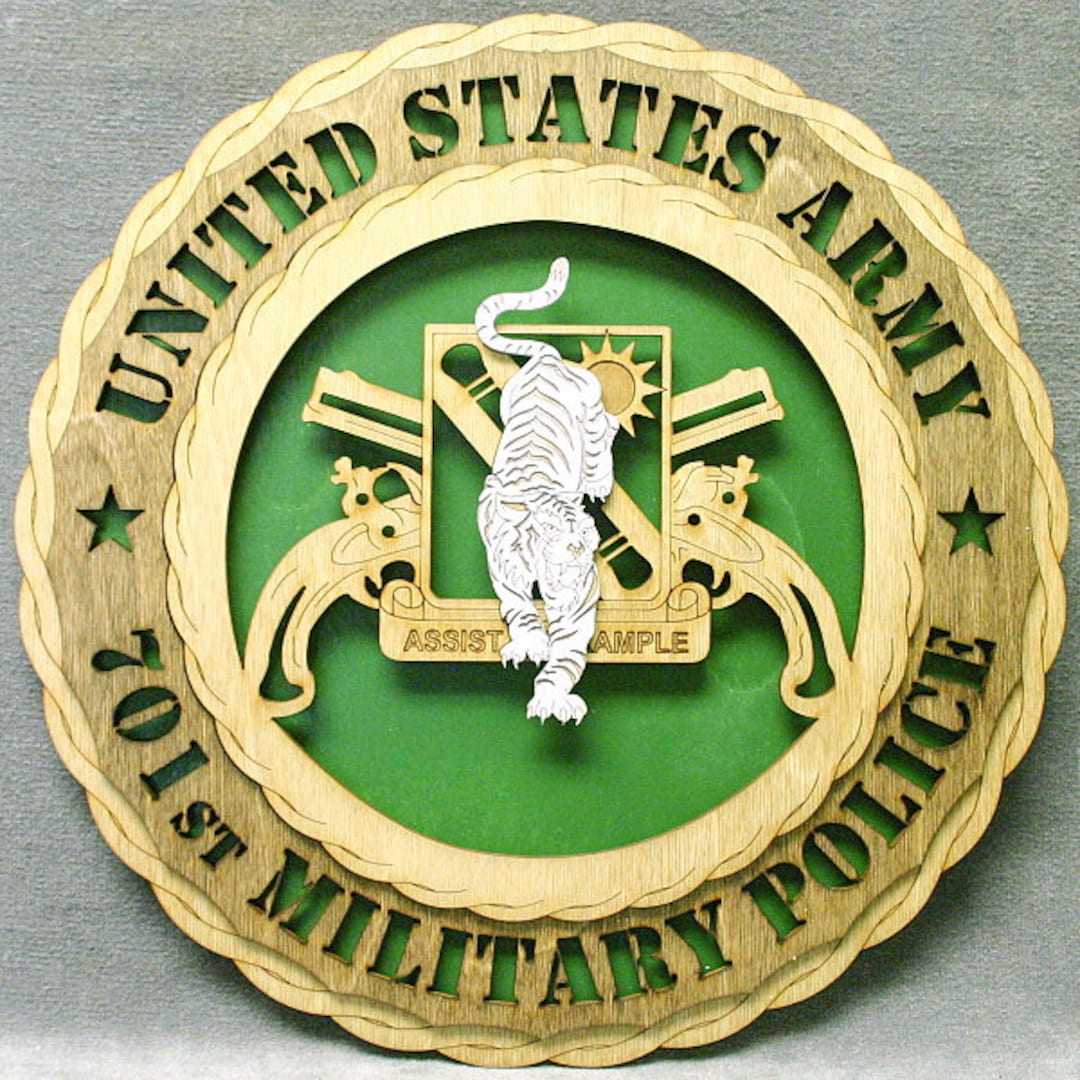 Army 701st MP Crossed Pistols Wall Tribute - FREE SHIPPING - Etsy