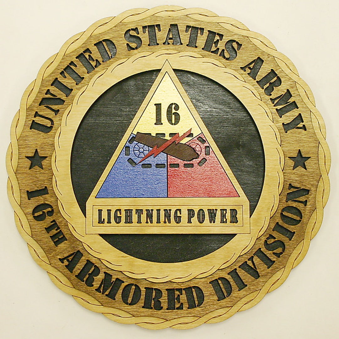 Army 16th Armored Division Wall Tribute - FREE SHIPPING - Etsy
