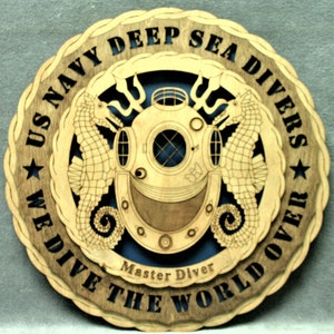 Navy Master Diver Plaque - Etsy