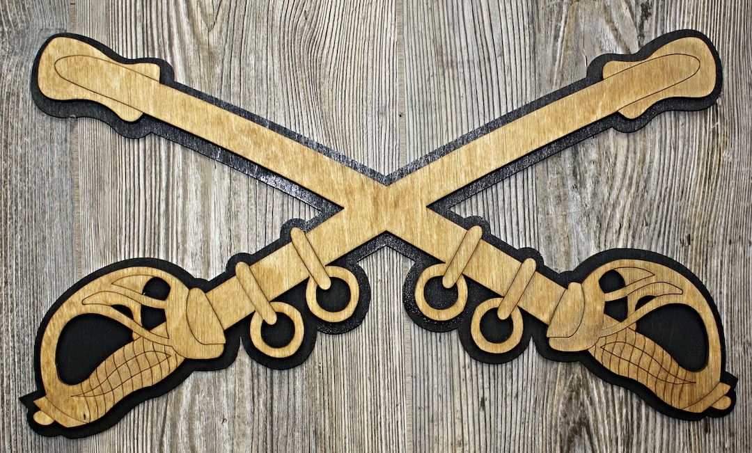 Cavalry Crossed Sabers Insignia - Etsy