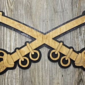 Cavalry Crossed Sabers Insignia - Etsy