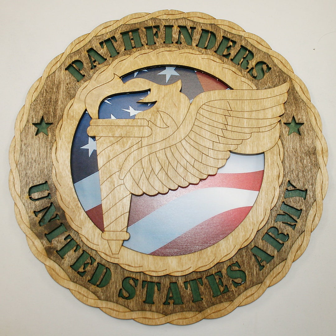 Custom 12" Wood US Army Pathfinders Wall Tribute - Free Shipping - Etsy