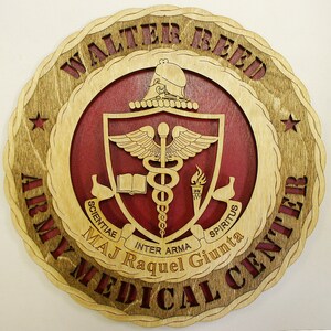 Custom 12" Walter Reed Army Medical Center Wall Tribute - Etsy