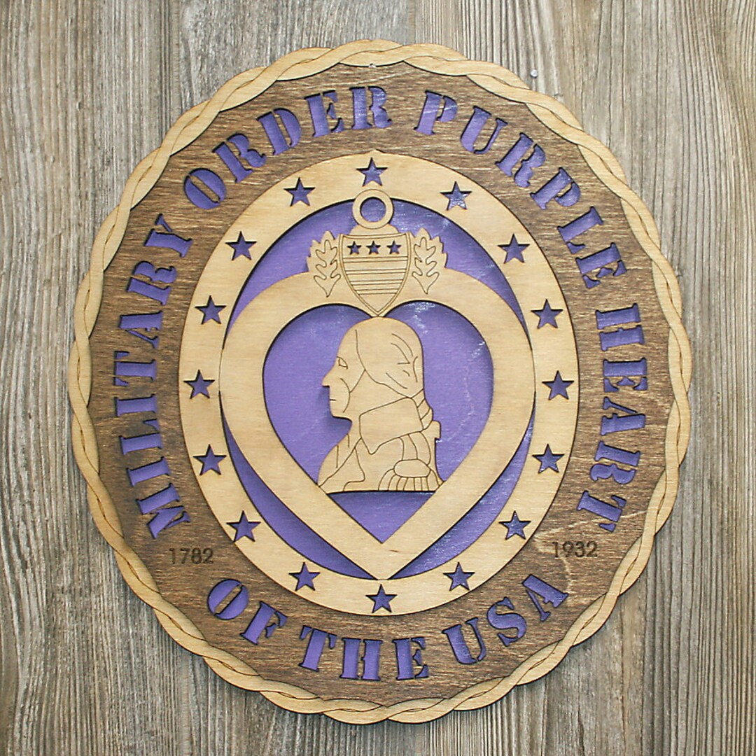 Purple Heart Wall Tribute - Etsy