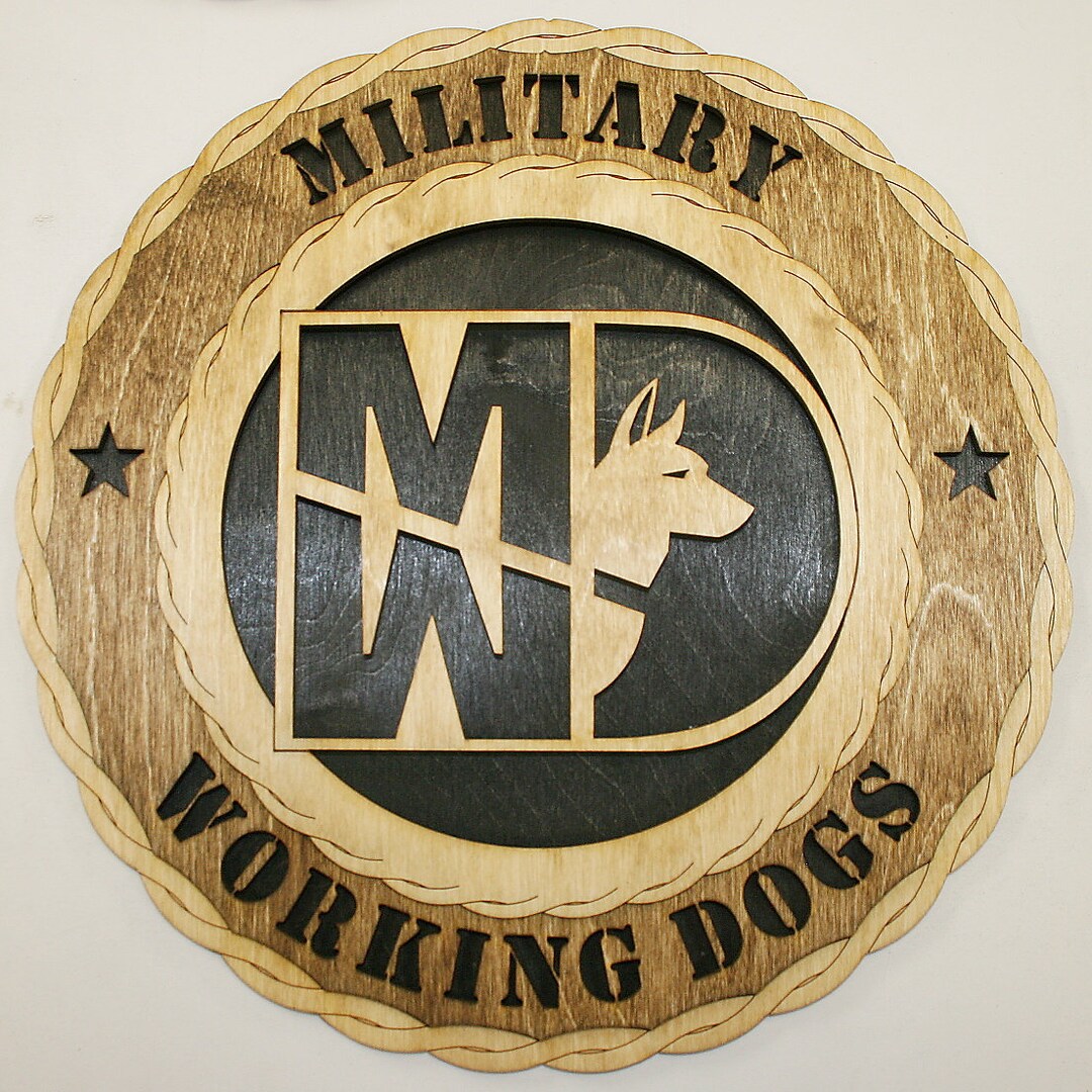 12" and 18" Military Working Dogs Wall Tribute - Etsy
