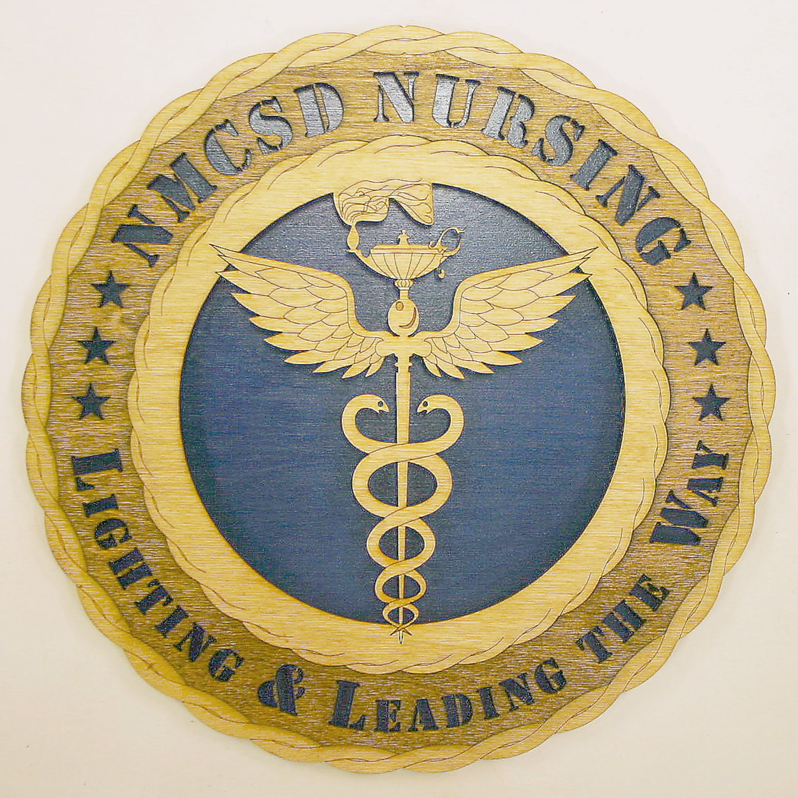 Custom 12 Wood US NMCSD Nursing Wall Tribute BLUE Back | Etsy