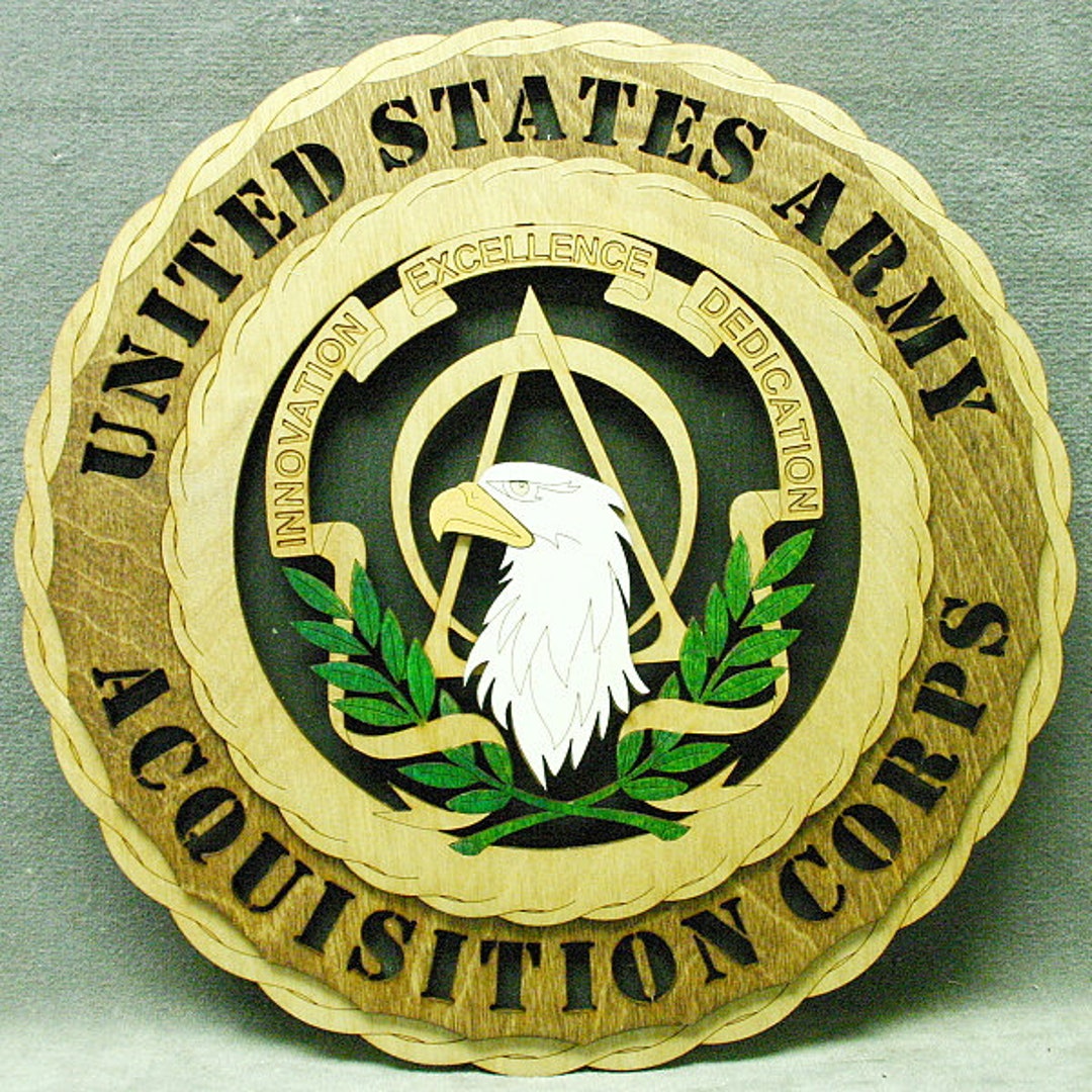 Custom Wood US Army Acquisition Corps Wall Plaque - Etsy