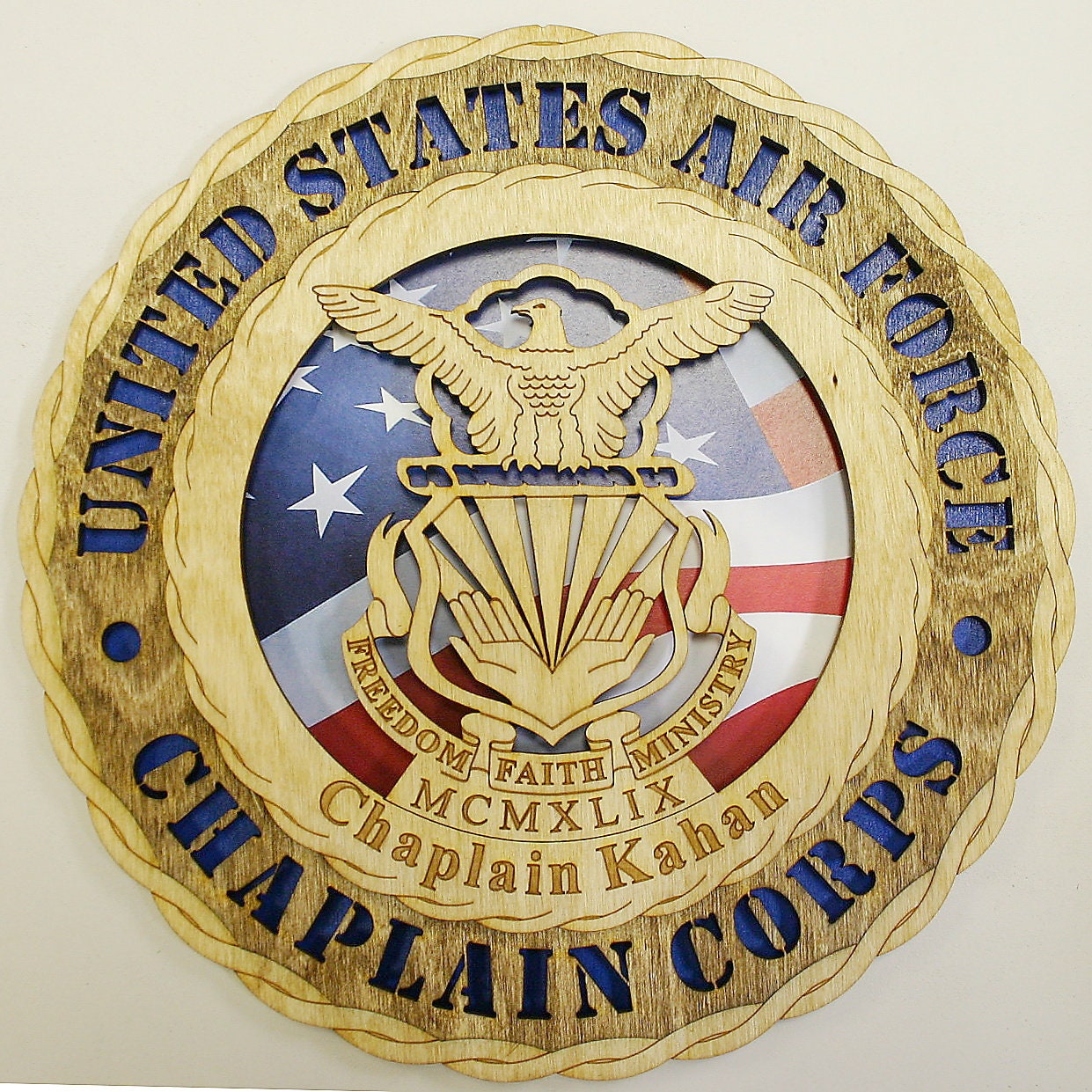 Custom 12or 18 Air Force Chaplain Wall Tribute - Etsy