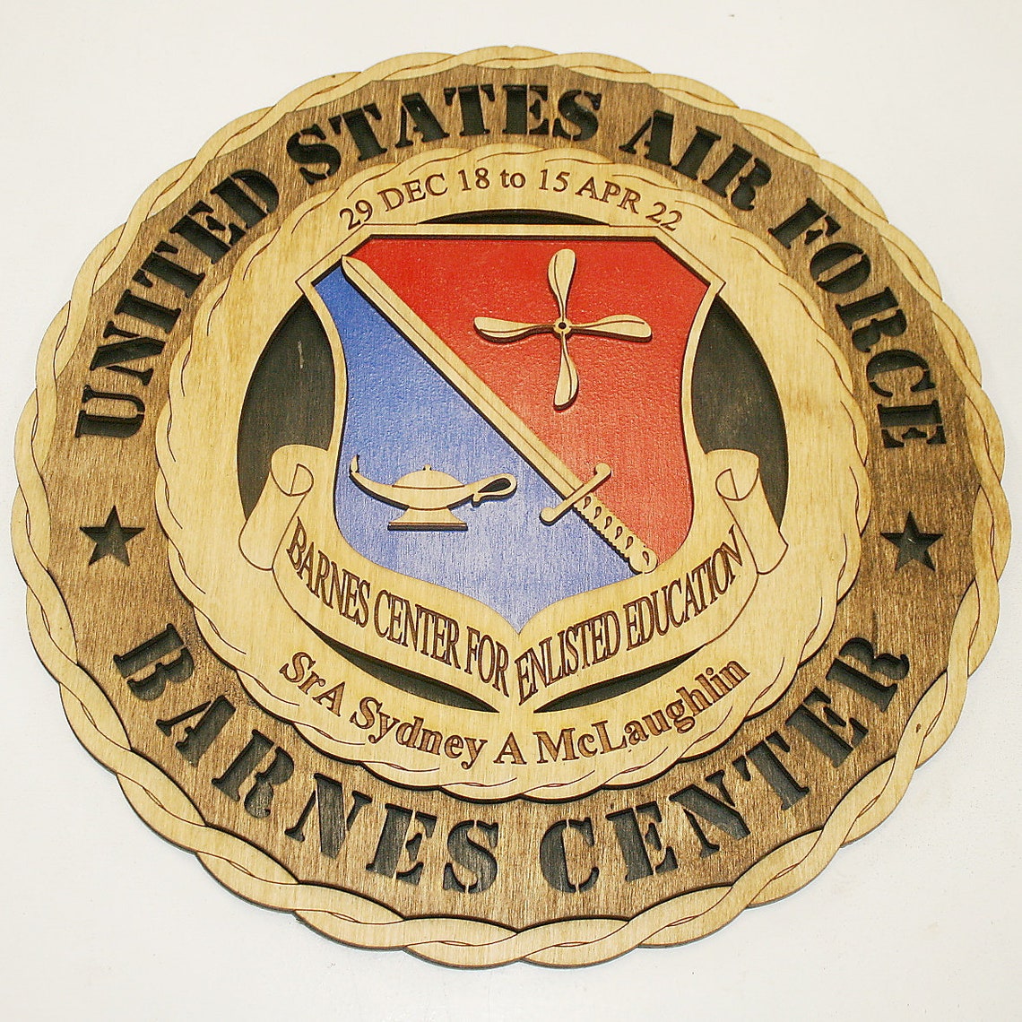 12" and 18" Air Force Barnes Center Wall Tribute - Etsy