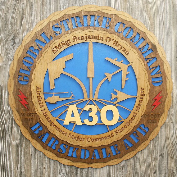 Air Force Global Strike Command A3O Wall Tribute - Etsy