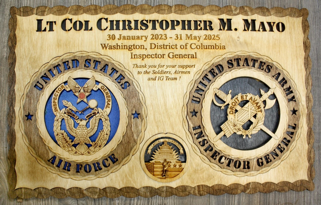Custom Dual Branch Display: 3D Unit Insignia Plaque - Etsy