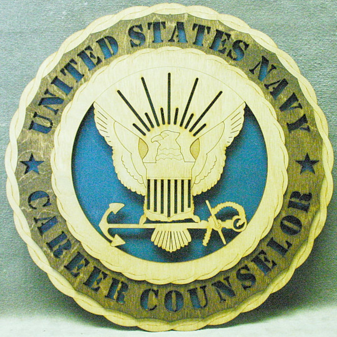 Custom 12"or 18" Navy Career Counselor Wall Tribute - Etsy