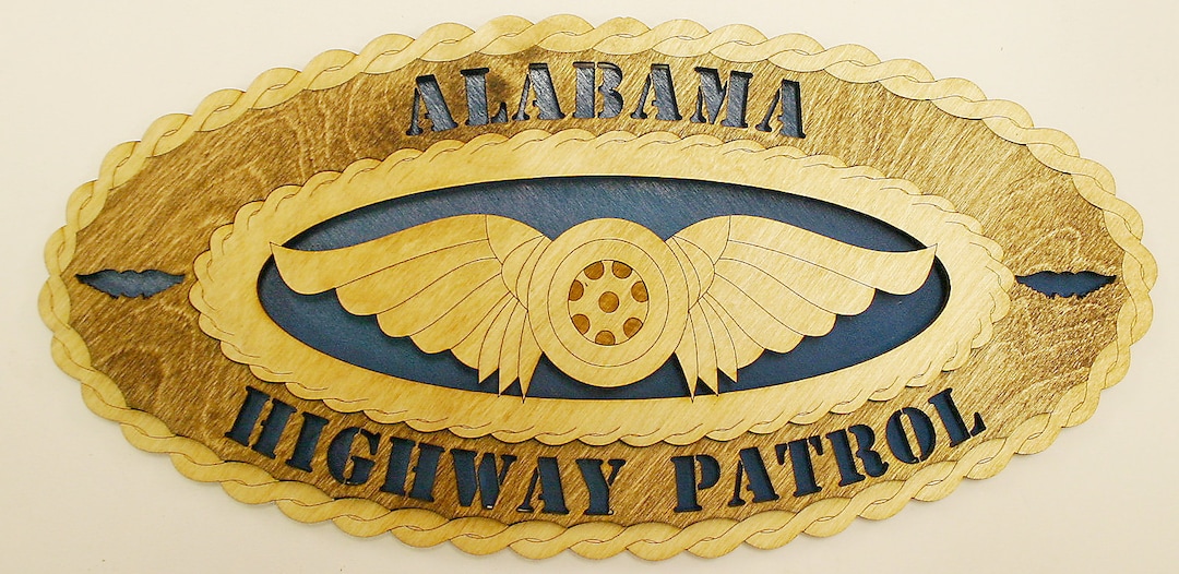 Alabama Highway Patrol Large Oval Wall Tribute - Free Shipping - Etsy