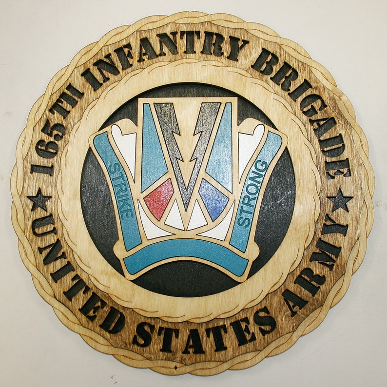 12" and 18" 165th Infantry Brigade Wall Tribute - Etsy