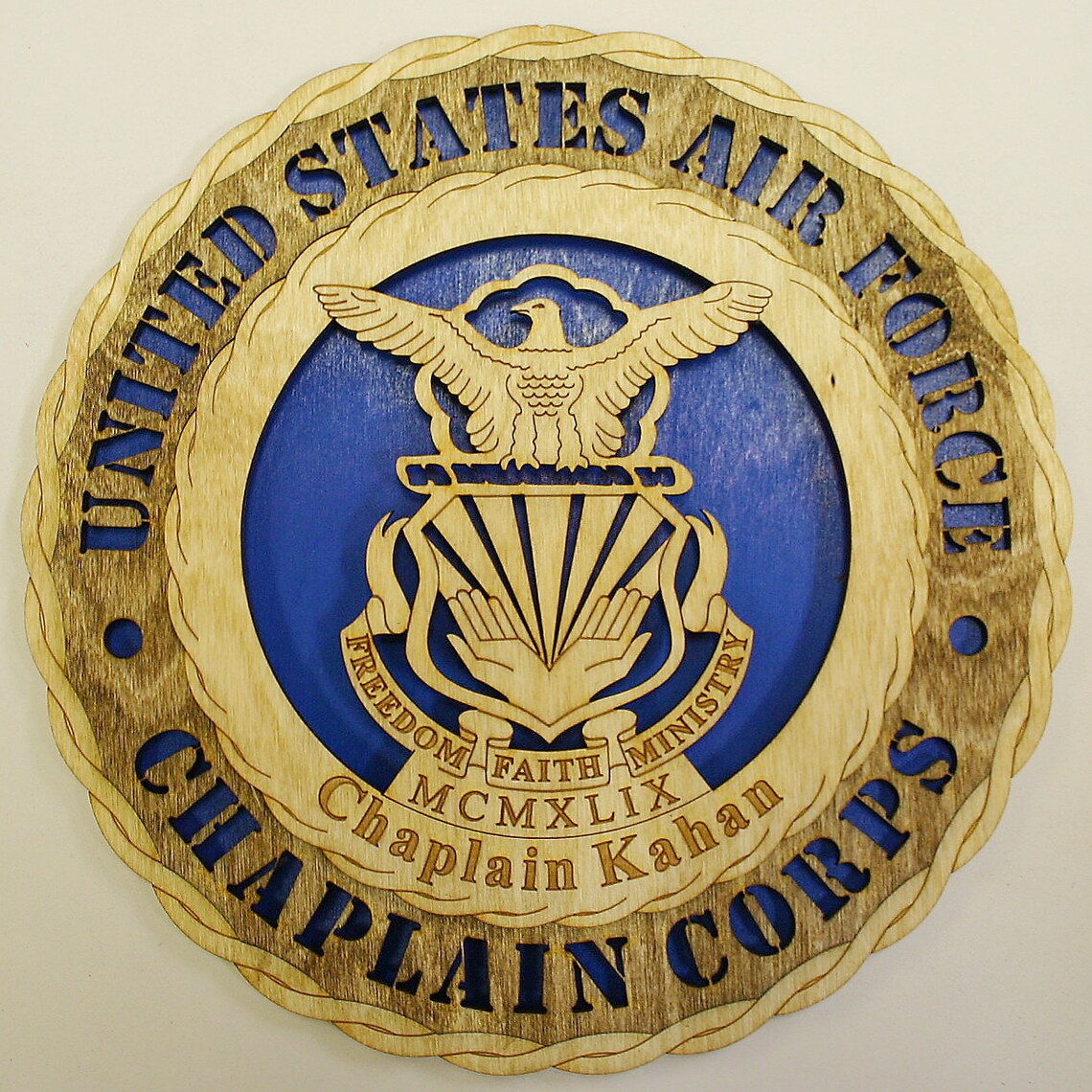 Custom 12or 18 Air Force Chaplain Wall Tribute - Etsy