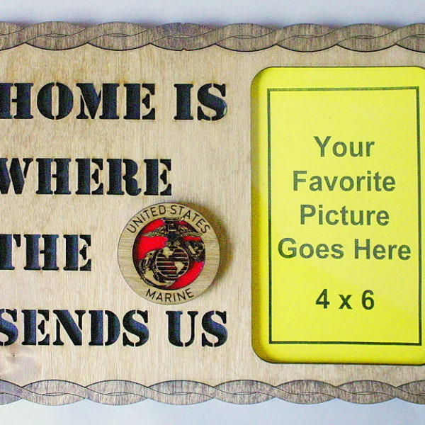 Marine Corps Picture Frame - Etsy