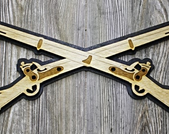 US Army Infantry Crossed Rifles Insignia Vinyl Decal Small © 2013 Laced ...