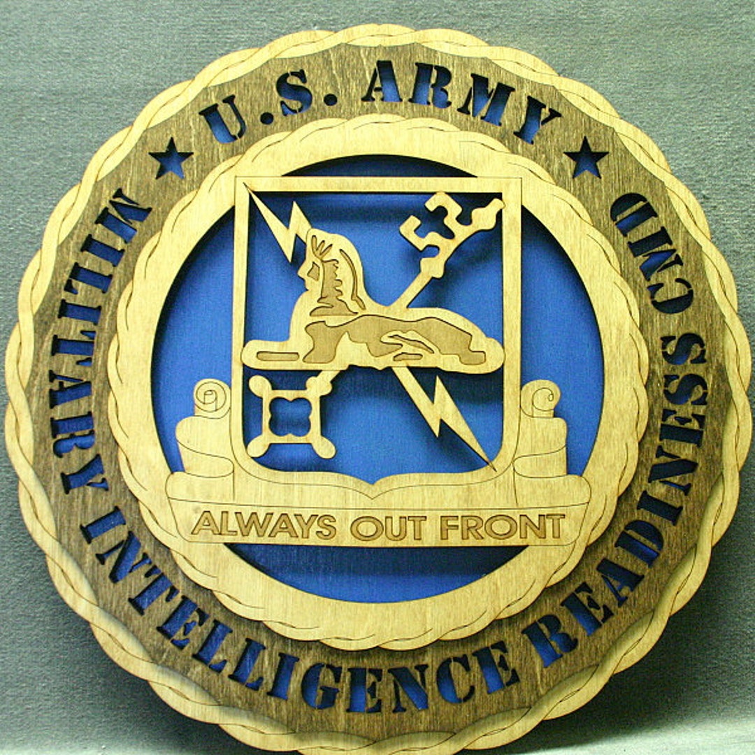 Custom 12" Army Intelligence Wall Tribute - Etsy