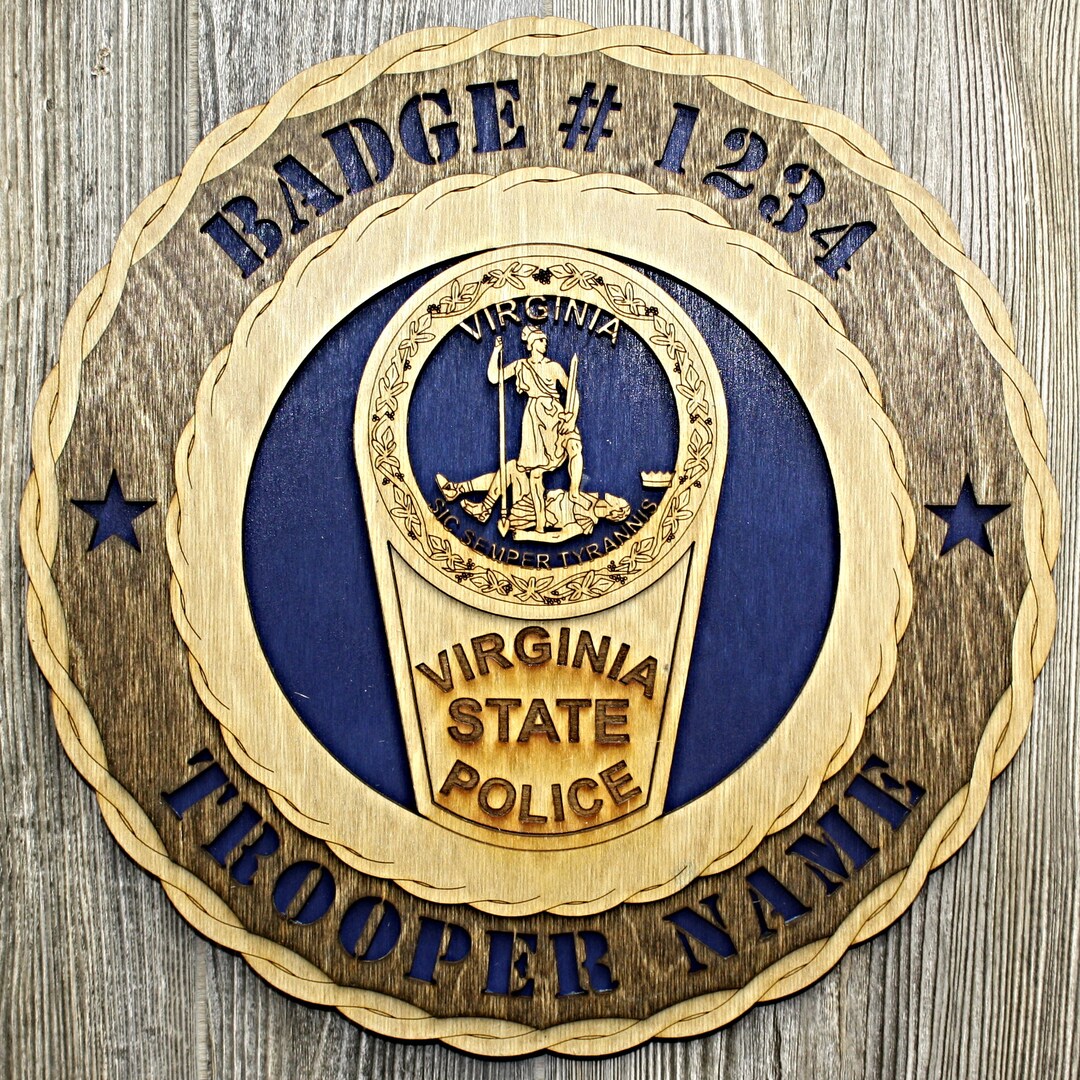 Virginia State Police Wall Tribute - All 50 State Troopers Available ...