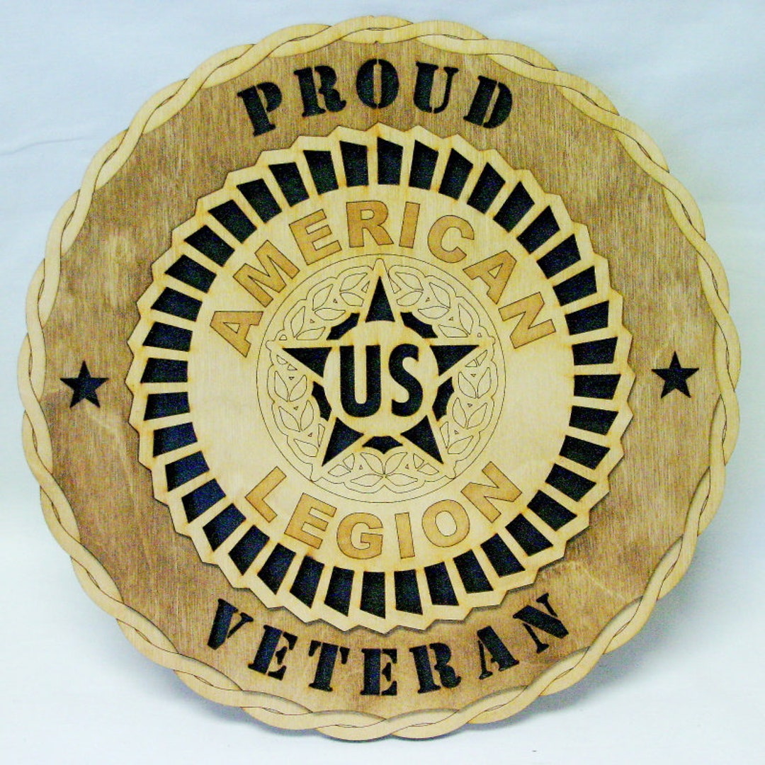 Custom 12"or 18" Wood American Legion Wall Tribute - Etsy