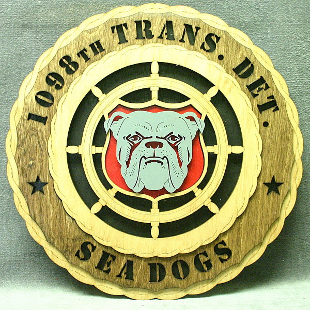 US Army 1098th Transportation Det Wood Wall Plaque - 12" Tribute - Etsy