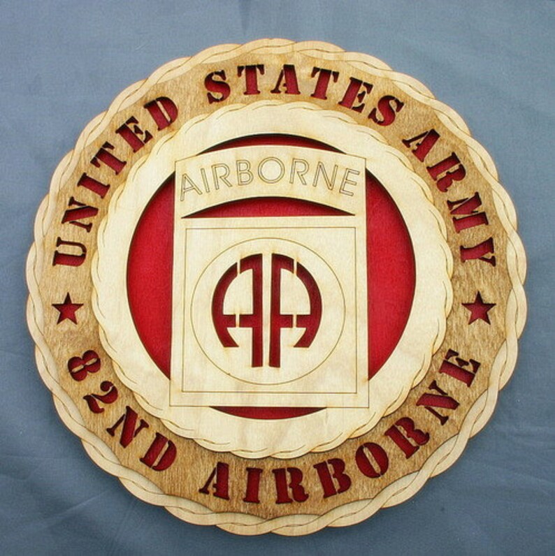 Custom 12 Wood US Army 82nd Airborne Wall Tribute - Etsy