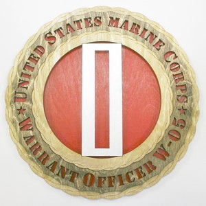 Marine Corps WO5 Warrant Officer Rank Wall Tribute - Etsy