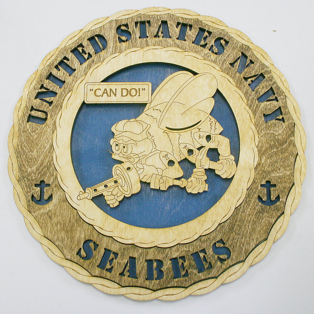 12" and 18" Seabee Wall Tribute - Etsy